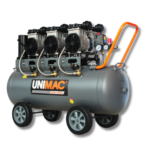 100L 4.5HP Silent Oil-Free Electric Air Compressor with Twin Nitto Out ...