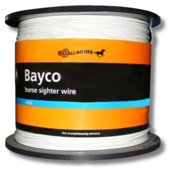 100m 4mm Bayco Sighter Wire for Horse Yards & Electric Fence - Gallagh ...