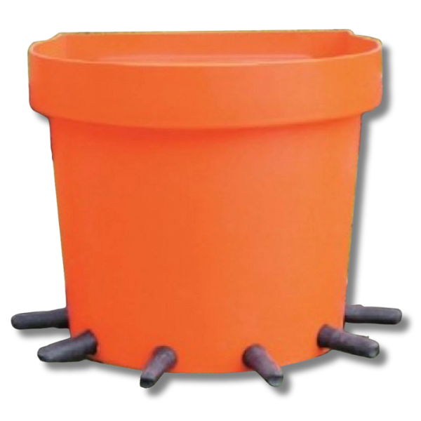 20L Rail Bucket Calf Milk Feeder with 6 Teats for Cattle Feeding – Off ...