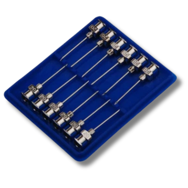 24x Brass Needles 18G x 1/2" for Cattle & Sheep Injecting - Henke – Off ...