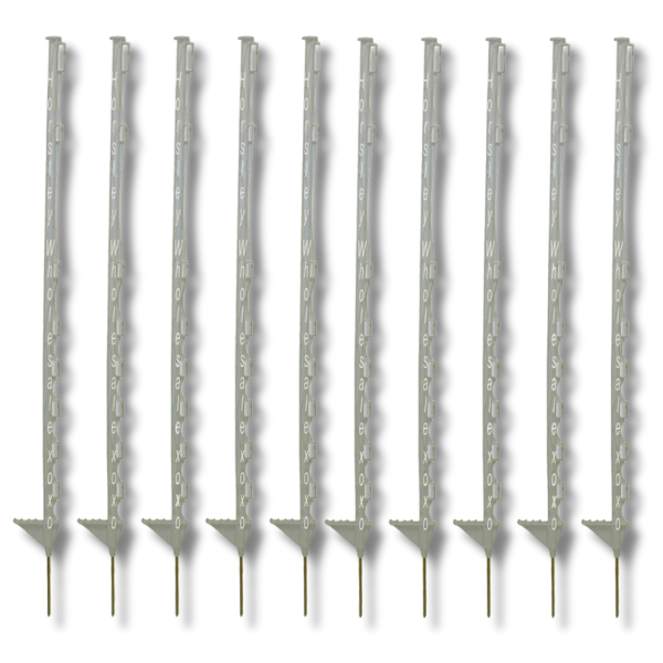 25x 1080mm Plastic Tread-In Posts for Strip Graze Electric Fencing ...