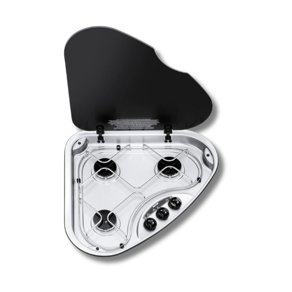 3 Burner Triangular Hob For Caravan & RVs – Off Grid Living Supplies