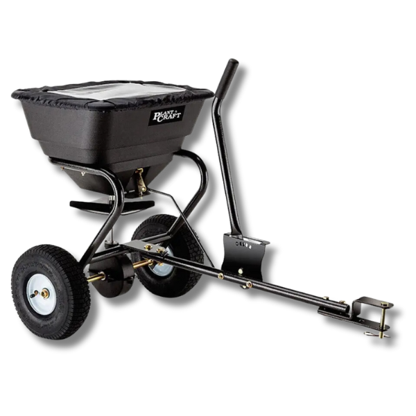 30kg / 26L Tow Behind Broadcast Rotary Fertiliser Spreader – Off Grid ...