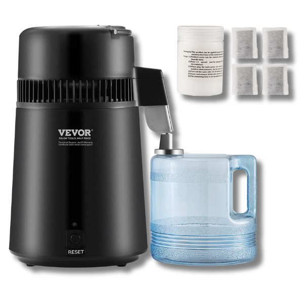 4L Countertop Water Distiller with Stainless Steel Interior – Off Grid ...