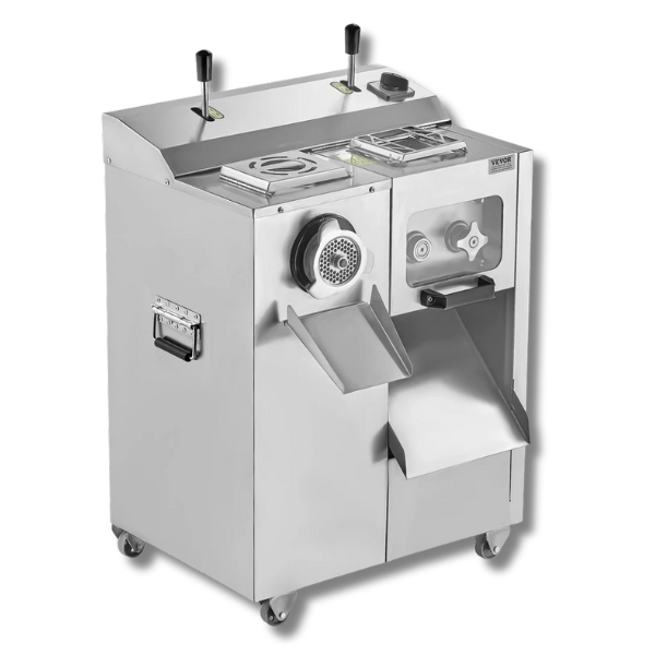 6.35kg/Min Commercial Electric Meat Grinder & Slicer with Sausage Stuf ...