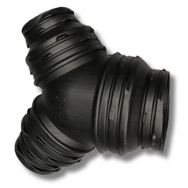 Duct Joiner Step Down Y Branch Connector 6" - 6" - 8" Poly – Off Grid ...