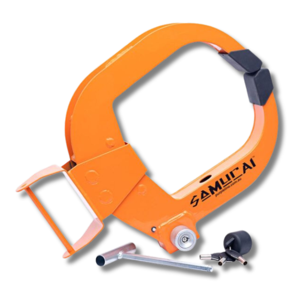 Fullstop Samurai Wheel Clamp Orange – Off Grid Living Supplies